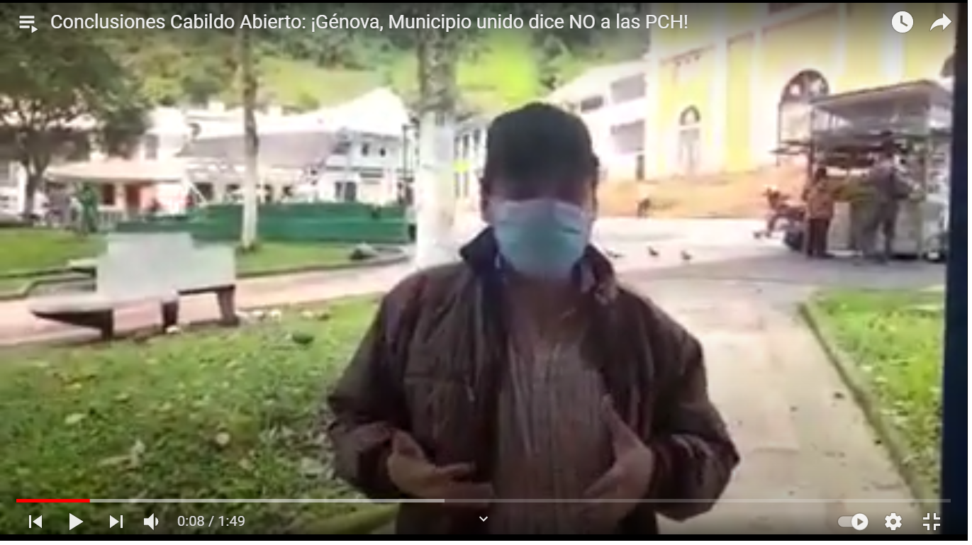 Conclusiones del Cabildo Abierto contra las PCH – EcoGenova